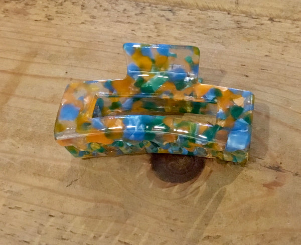 Multi Onyx Rust Claw Clip - Aurina Pop UP Ltd