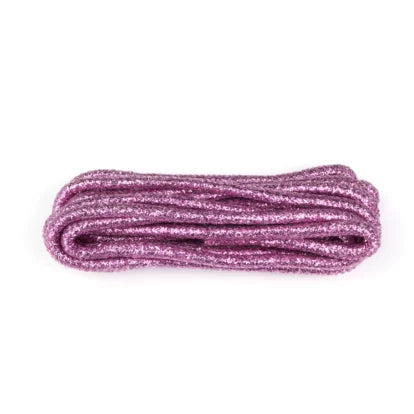 Luxury Shoe Laces - Glitter Pink - Round - Aurina Pop UP Ltd